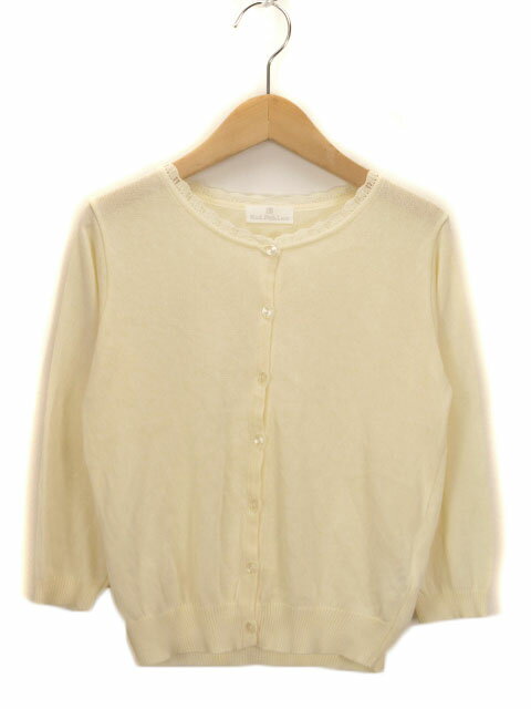 【中古】カールパークレーン KarL Park Lane カーディガン ニット レース 七分袖 M 黄 イエロー レディース 【ベクトル 古着】 230113ブランドカールパークレーン KarL Park Lane表記サイズM実寸サイズ肩幅...