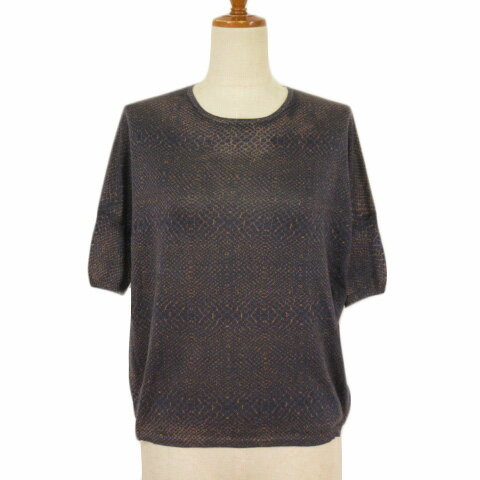 【中古】セイ TSE カットソー クルーネック パイソン ヘビ柄 シルク XS 紺 ネイビー レディース 【ベクトル 古着】 220203ブランドセイ TSE表記サイズXS実寸サイズ身幅：54cm　着丈：55cm　ゆき丈：48cm　　素材絹...