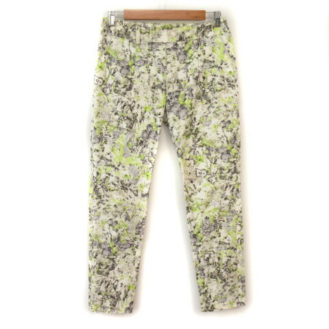 【中古】22オクトーブル 22 OCTOBRE パンツ テーパード 総柄 ストレッチ 40 白 ホワイト レディース 【ベクトル 古着】 230307ブランド22オクトーブル 22 OCTOBRE表記サイズ40実寸サイズウエスト：76cm　...