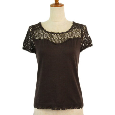 【中古】ケーティー キヨコ タカセ K.T KIYOKO TAKASE カットソー ニット ビーズ コットン 9 茶 ブラウン レディース 【ベクトル 古着】 230318ブランドケーティー キヨコ タカセ K.T KIYOKO TAKAS...