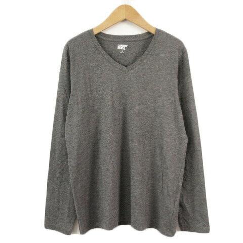【中古】ランズエンド LANDS' END カットソー Tシャツ ロンT Vネック L グレー レディース 【ベクトル 古着】 230330ブランドランズエンド LANDS' END表記サイズL実寸サイズ肩幅：39cm　身幅：51cm　袖丈...