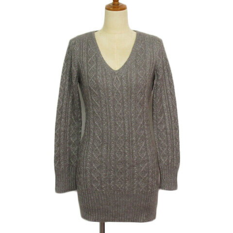 【中古】エムケー ミッシェルクラン MK MICHEL KLEIN セーター ニット Vネック ラメ モヘヤ混 38 グレー レディース 【ベクトル 古着】 230702ブランドエムケー ミッシェルクラン MK MICHEL KLEIN表記...