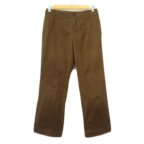 【中古】エディーバウアー EDDIE BAUER SPECIALLY DYED パンツ ストレート コットン 6 茶 ブラウン レディース 【ベクトル 古着】 230816ブランドエディーバウアー EDDIE BAUER表記サイズ6実寸サイ...