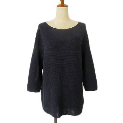 【中古】ロートレアモン LAUTREAMONT ニット セーター オーバーシルエット 38 紺 ネイビー レディース 【ベクトル 古着】 240302ブランドロートレアモン LAUTREAMONT表記サイズ38 実寸サイズ身幅：50cm　着...