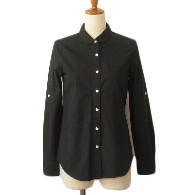 【中古】リーバイス レディースタイル LEVI'S LADY STYLE Y.M.D.O. コラボ シャツ フリル ハートボタン S 黒 ブラック レディース 【ベクトル 古着】 240708ブランドリーバイス レディースタイル LEVI'...