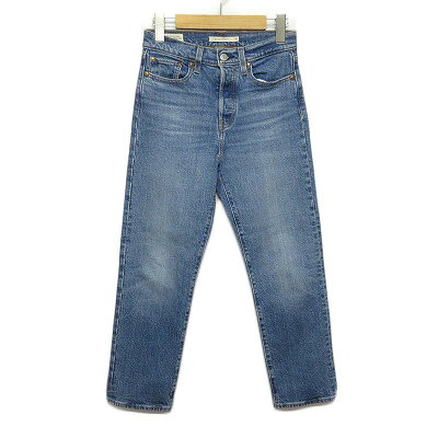 【中古】リーバイスプレミアム Levis PReMIUM WEDGIE STRAIGHT パンツ ジーンズ デニム ボタンフライ 25 青 ブルー レディース 【ベクトル 古着】 241010ブランドリーバイスプレミアム Levis PRe...