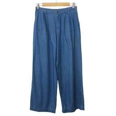 【中古】アズノウアズ ドゥバズ as know as de base パンツ ワイド デニム 青 ブルー レディース 【ベクトル 古着】 260310ブランドアズノウアズ ドゥバズ as know as de base表記サイズ＊実寸サイズ...