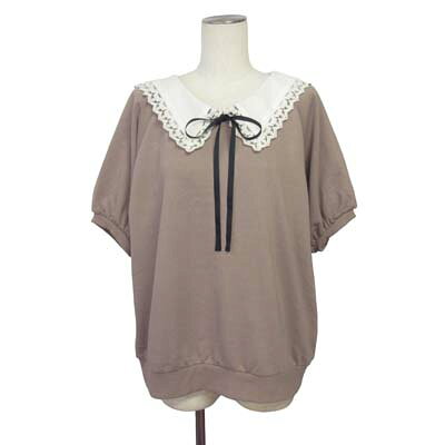 【中古】未使用品 オリーブ デ オリーブ OLIVE des OLIVE リボン付きセーラーカラープルオーバー 半袖 M 茶 ブラウン レディース 【ベクトル 古着】 260606ブランドオリーブ デ オリーブ OLIVE des OLIV...