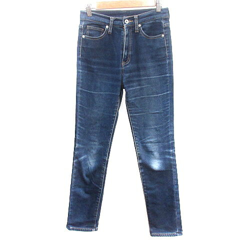 【中古】ニコアンド Niko and.. デニムパンツ ジーンズ スキニー M 紺 ネイビー /AU レディース 【ベクトル 古着】 250613ブランドニコアンド Niko and..表記サイズM実寸サイズウエスト：約62cm　もも幅：約...