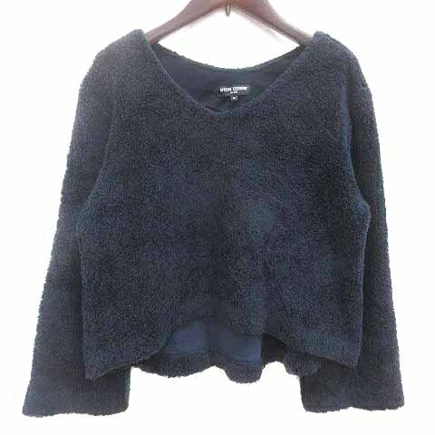 【中古】オープニングセレモニー OPENING CEREMONY カットソー ボア Vネック 長袖 0S 紺 ネイビー /YK レディース 【ベクトル 古着】 250923ブランドオープニングセレモニー OPENING CEREMONY表記...