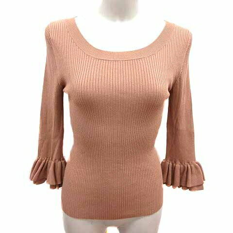 【中古】レイビームス Ray Beams ニット カットソー フリル 七分袖 ベージュ /YK レディース 【ベクトル 古着】 251205ブランドレイビームス Ray Beams表記サイズサイズ表記なし(実寸サイズをご覧ください)実寸サイ...