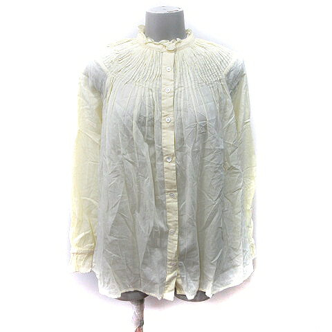 【中古】コンジェペイエ アデュートリステス conges payes ADIEU TRISTESSE シャツ ブラウス シアー 長袖 黄色 イエロー /YI レディース 【ベクトル 古着】 260214ブランドコンジェペイエ アデュートリス...