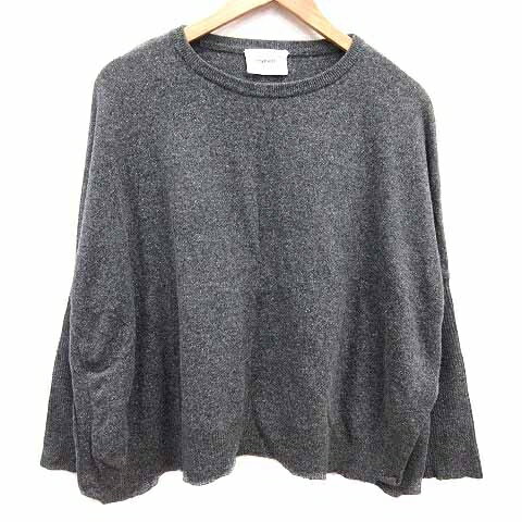 【中古】シッタムール sita murt ニット カットソー 38 M グレー /YK レディース 【ベクトル 古着】 260324表記サイズ38（日本サイズM程度）実寸サイズ身幅：約77cm　着丈：約57cm　ゆき丈：約75cm　　素材毛...