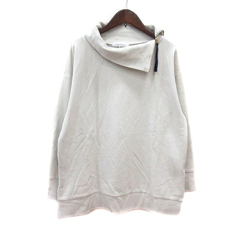 【中古】ドゥクラッセ DoCLASSE トレーナー ハイネック 長袖 M 白 オフホワイト /MN レディース 【ベクトル 古着】 260508ブランドドゥクラッセ DoCLASSE表記サイズM実寸サイズ肩幅：約50cm　身幅：約53cm　...