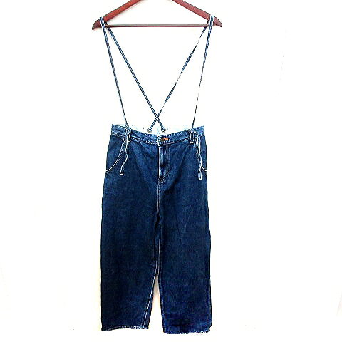 【中古】サムシング something パンツ デニム ジーンズ ストレート ロング サスペンダー付 M インディゴ /RT レディース 【ベクトル 古着】 260727ブランドサムシング something表記サイズM実寸サイズウエスト：...