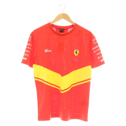 【中古】フェラーリ Ferrari 8SIX400 Tシャツ カットソー 半袖 M レッド イエロー ホワイト /DO ■GY53 メンズ 【ベクトル 古着】 251009ブランドフェラーリ Ferrari表記サイズM実寸サイズ肩幅：約49...