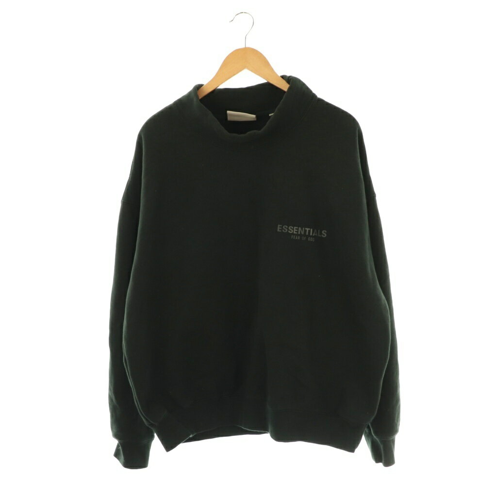【中古】エッセンシャルズ ESSENTIALS スウェット トレーナー 裏起毛 ロゴ コットン M ブラック /ES ■GY53 メンズ 【ベクトル 古着】 251121表記サイズM実寸サイズ肩幅：60cm　身幅：70cm　着丈：70cm　...