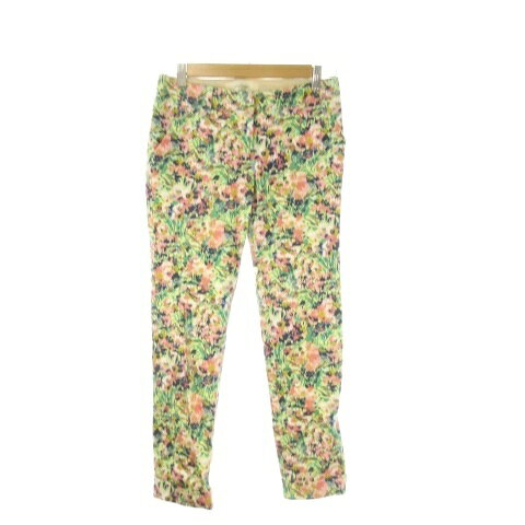 【中古】ジュエルチェンジズ Jewel Changes アローズ スキニーパンツ 36 緑 グリーン 花柄 ロールアップ /CK40 ■GY58 レディース 【ベクトル 古着】 260114ブランドジュエルチェンジズ Jewel Chang...