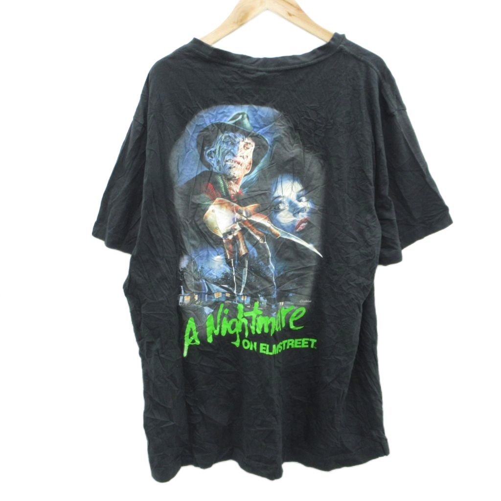 【中古】エイチ&エム H&M DIVIDED Tシャツ カットソー XL 黒 ブラック 半袖 エルム街の悪夢 プリント クルーネック /YS59 ■GY58 メンズ 【ベクトル 古着】 260130ブランドエイチ&エム H&M表記サイズXL...