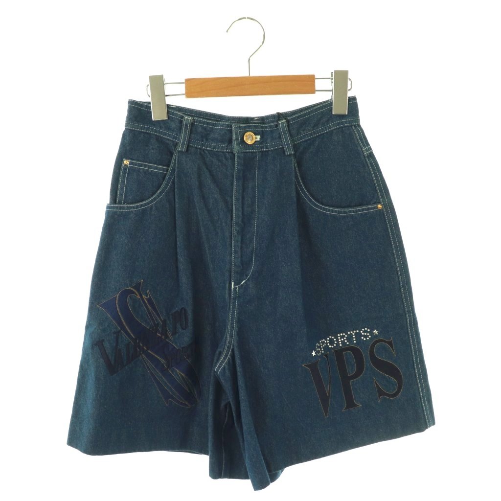 【中古】未使用品 バレンザポースポーツ VALENZA PO SPORTS ショートパンツ ハーフパンツ デニム 40 インディゴ /ES ■GY60 レディース 【ベクトル 古着】 260207ブランドバレンザポースポーツ VALENZA...