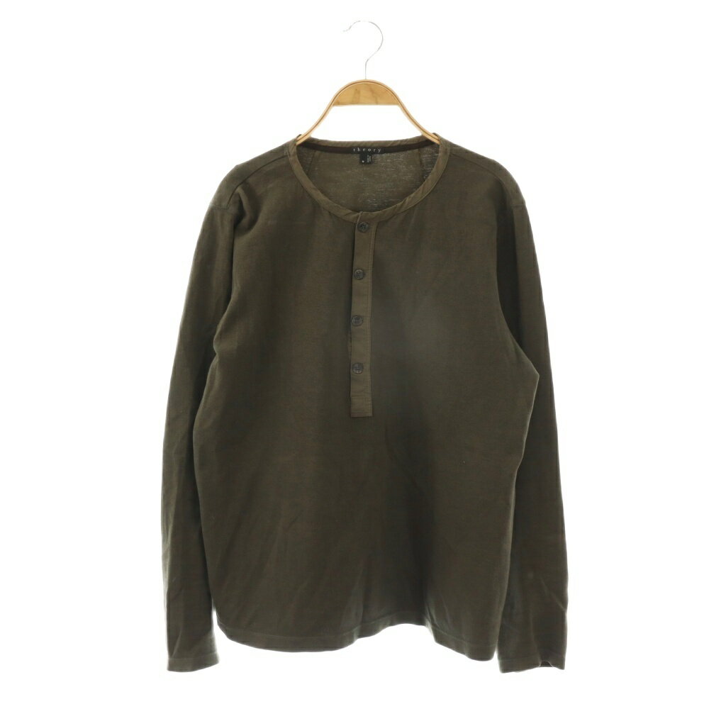 【中古】セオリー Theory カットソー ヘンリーネック 長袖 M カーキ /DO ■GY60 メンズ 【ベクトル 古着】 260209ブランドセオリー Theory表記サイズM実寸サイズ肩幅：43.5cm　身幅：53cm　着丈：63.5...