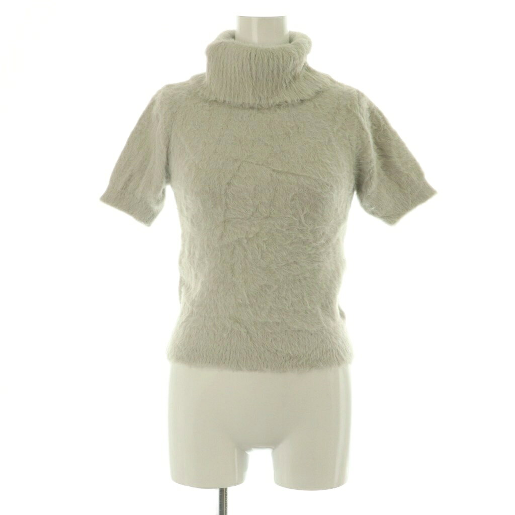 【中古】セシルマクビー CECIL McBEE タートルネック半袖ニット シャギー M グレー /MY ■OS ■ECB001 レディース 【ベクトル 古着】 260223ブランドセシルマクビー CECIL McBEE表記サイズM実寸サイズ...