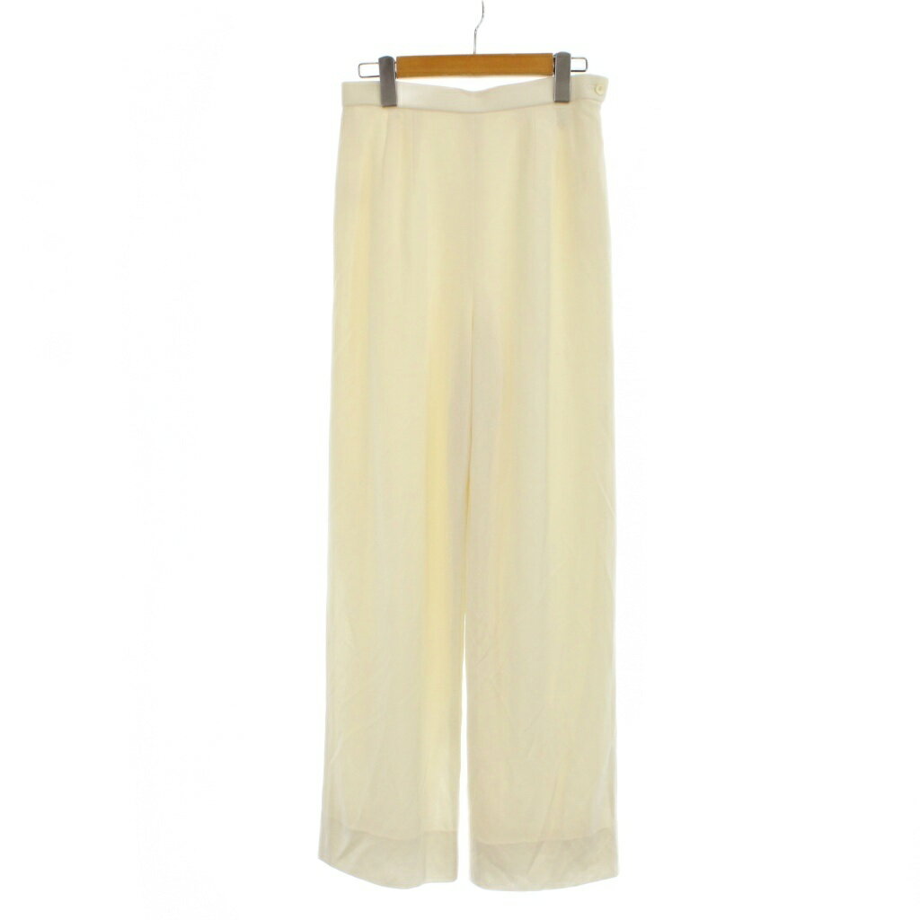 【中古】トラサルディ TRUSSARDI パンツ ボトムス スラックス 44 白 ホワイト 無地 /GP ■GY58 レディース 【ベクトル 古着】 260214ブランドトラサルディ TRUSSARDI表記サイズ44 実寸サイズウエスト：6...
