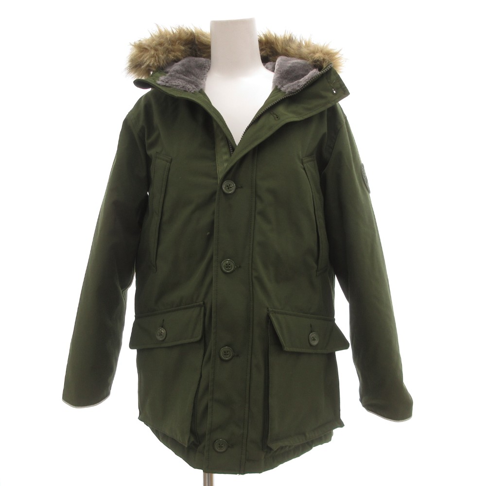 【中古】ギャップキッズ GAP KIDS モッズダウンコート ジャケット XL フェイクファー ジップアップ /JS ■ECA001 キッズ 【ベクトル 古着】 260227ブランドギャップキッズ GAP KIDS表記サイズXL レギュラー...