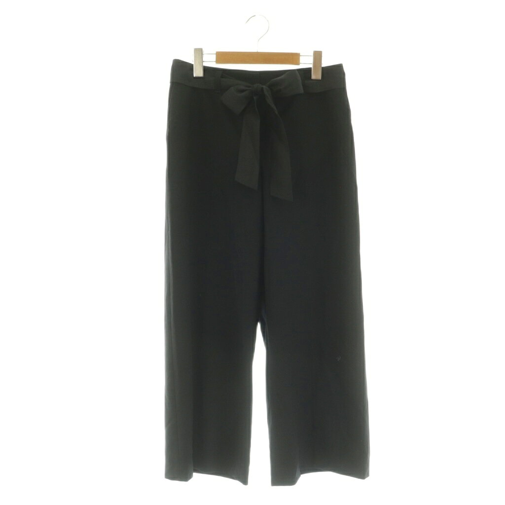 【中古】トゥービーシック TO BE CHIC ワイドパンツ リボンベルト 40 ブラック /MY ■OS ■ECD002 レディース 【ベクトル 古着】 260313ブランドトゥービーシック TO BE CHIC表記サイズ40実寸サイズウ...