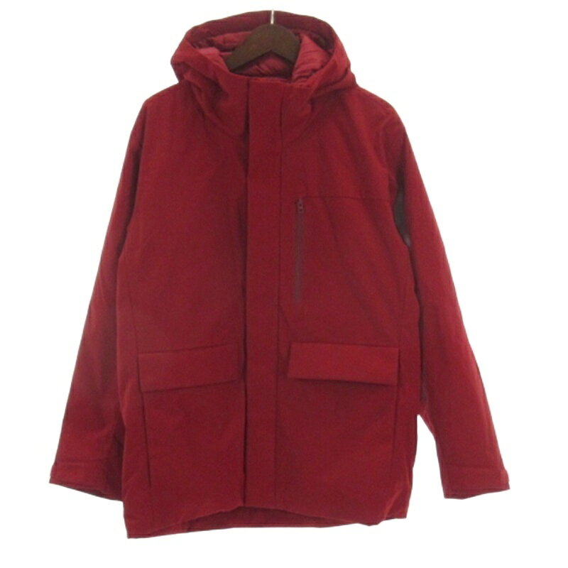 【中古】ユニクロ UNIQLO ダウンコート レッド M ■ECE003 メンズ 【ベクトル 古着】 260322ブランドユニクロ UNIQLO表記サイズM 実寸サイズ肩幅：50cm　身幅：51.5cm　着丈：80cm　袖丈：62cm　　素...