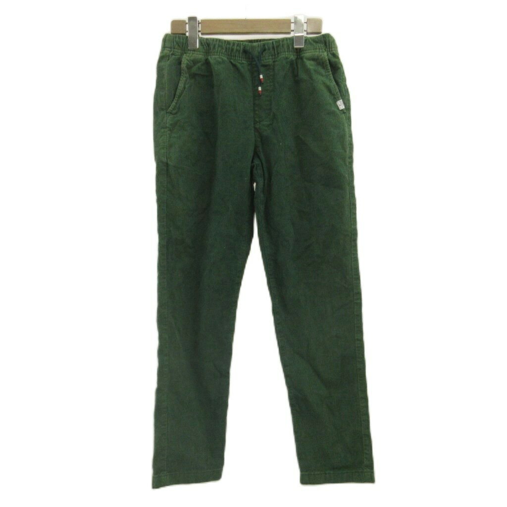 【中古】トミーヒルフィガー TOMMY HILFIGER パンツ コーディロイ キッズ 子ども服 164 緑 グリーン ウエストドローストリング 長ズボン フロントポケット /PP ■ECA003 キッズ 【ベクトル 古着】 260323ブ...