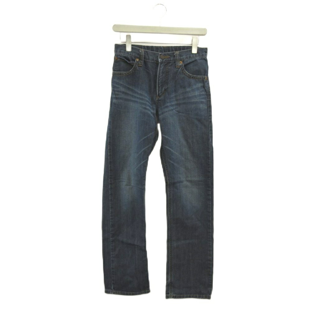 【中古】エドウィン EDWIN ジーンズ デニムパンツ 子ども服 160 青 インディゴブルー 無地 長ズボン ウォッシュ加工/YU ■ECB002 キッズ 【ベクトル 古着】 260402ブランドエドウィン EDWIN表記サイズ160実寸...