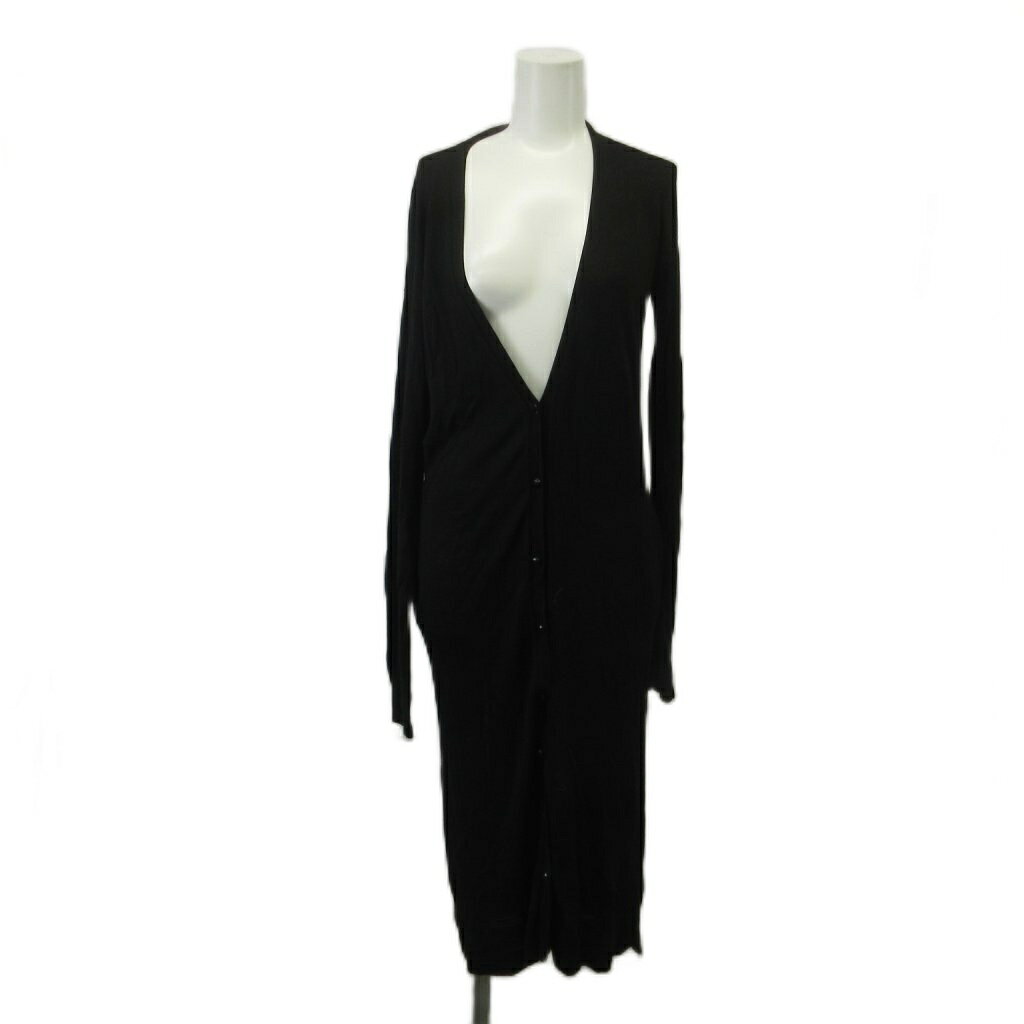 【中古】マウジー MOUSSY カーディガン ニット 薄手 カシミヤ混 長袖 ロング Vネック F 黒 ブラック /XZ ■GY99 レディース 【ベクトル 古着】 260328ブランドマウジー MOUSSY表記サイズF実寸サイズ身幅：41...