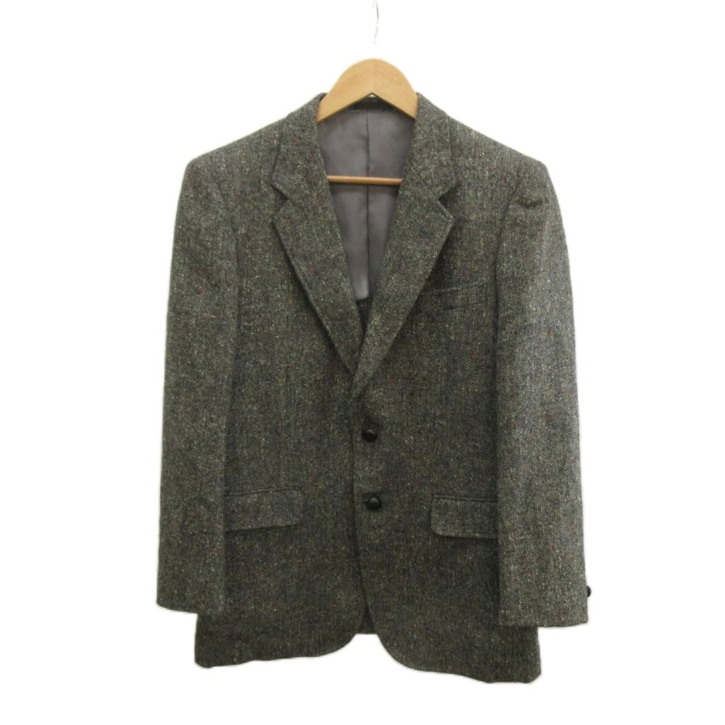 【中古】ドーメル DORMEUIL テーラードジャケット 上着 ウール A-5 グレー ノッチドラペル 長袖 2つボタン ネップツイード /PP ■GY99 メンズ 【ベクトル 古着】 260330ブランドドーメル DORMEUIL表記サイ...