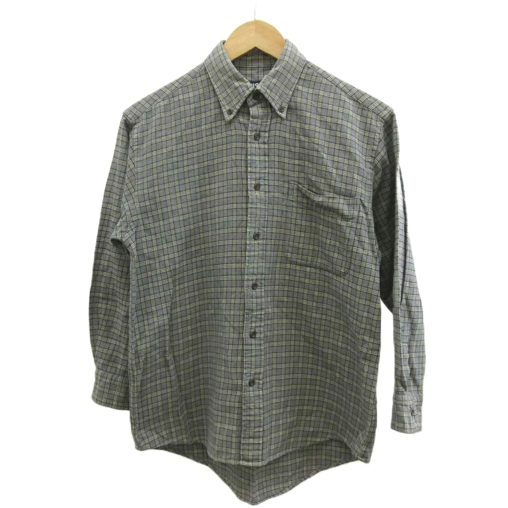 【中古】ユニクロ UNIQLO シャツ S グレー チェック柄 ボタンダウンカラー 長袖 /NP ■ECA004 メンズ 【ベクトル 古着】 260413ブランドユニクロ UNIQLO表記サイズS実寸サイズ肩幅：46cm　身幅：50cm　着...