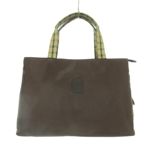 【中古】ダックス DAKS ハンドバッグ トート ナイロン 茶 ブラウン チェック柄ハンドル /AH24 ■GY59 レディース 【ベクトル 古着】 260417ブランドダックス DAKS表記サイズサイズ表記なし(実寸サイズをご覧ください)...