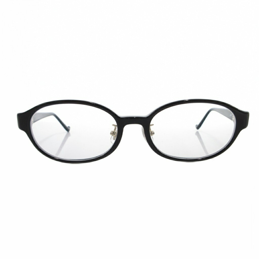 【中古】ゾフ Zoff 眼鏡 メガネ 49□17-140 黒 ブラック オーバル型 フルリム 独立鼻パッド /ML ■ECG003 レディース 【ベクトル 古着】 260508表記サイズ49□17-140実寸サイズレンズの大きさ：3.3×4...