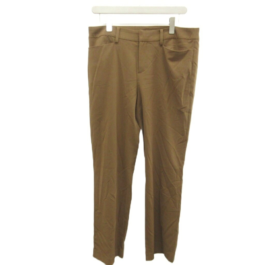 【中古】タルボット TALBOTS パンツ L 茶 ブラウン 無地 ストレート 長ズボン /NP ■ECB001 レディース 【ベクトル 古着】 260501ブランドタルボット TALBOTS表記サイズ10実寸サイズウエスト：80cm　もも...