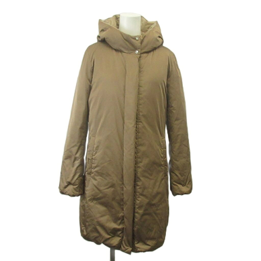 【中古】アクアスキュータム AQUASCUTUM 中綿ジャケット 上着 F 茶 ブラウン フード付き 長袖 /RN ■ECD004 レディース 【ベクトル 古着】 260509ブランドアクアスキュータム AQUASCUTUM表記サイズF実寸...