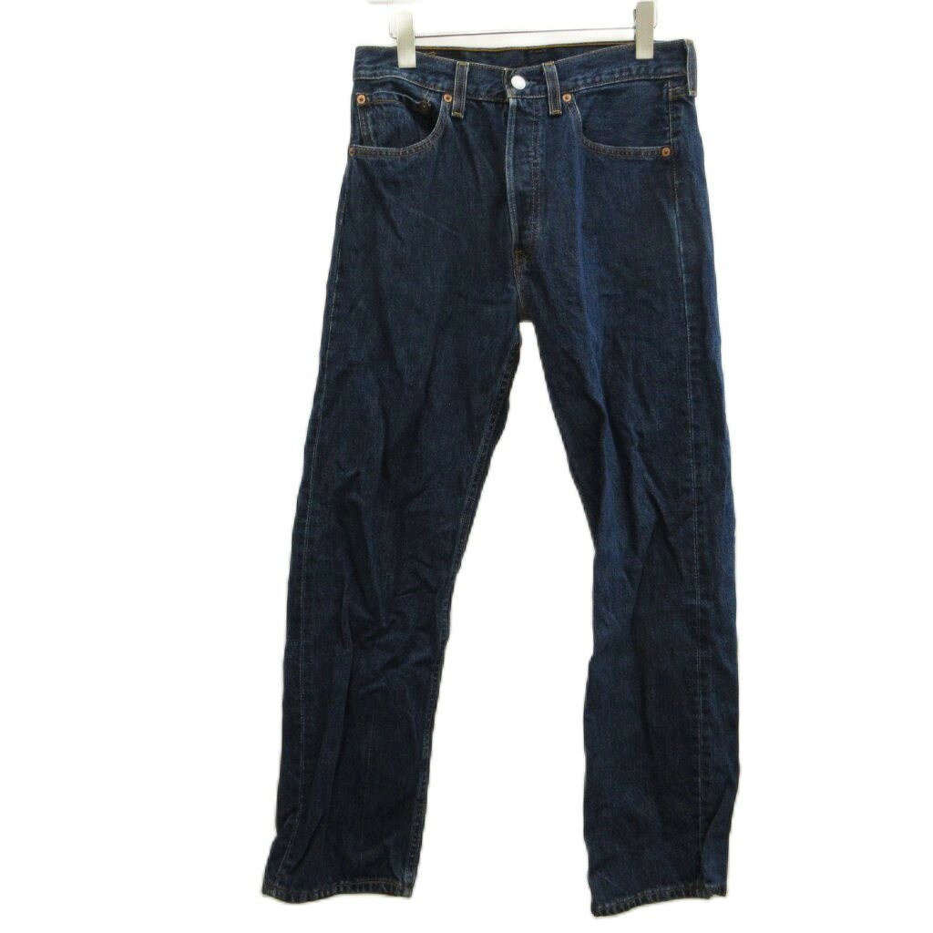 【中古】リーバイス Levi's ジーンズ W31 インディゴ 無地 フルレングス ボタンフライ /SH ■ECD004 メンズ 【ベクトル 古着】 260514ブランドリーバイス Levi's表記サイズW31実寸サイズウエスト：72cm　...