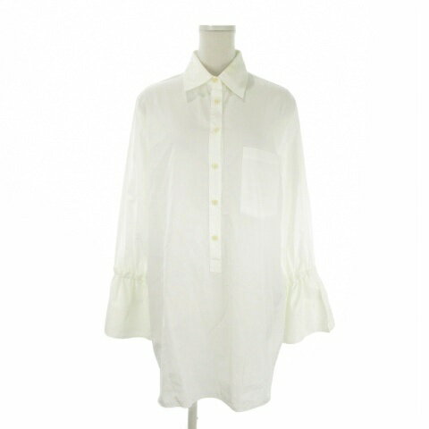 【中古】リーバイス Levi's MADE&CRAFTED シャツワンピース XS 白 ホワイト 長袖 プルオーバー ギャザースリーブ /AO23 ■ECA005 レディース 【ベクトル 古着】 260514ブランドリーバイス Levi's...