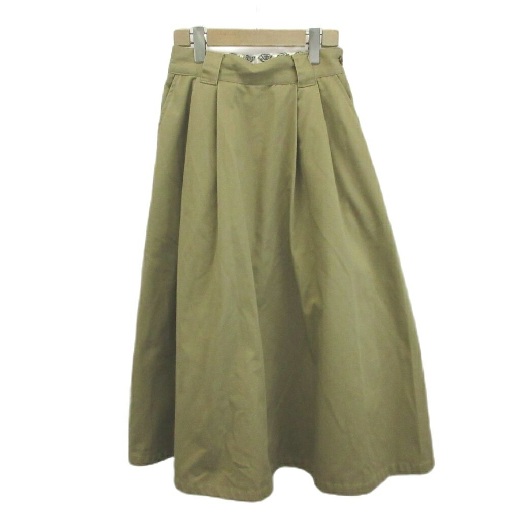 【中古】ディッキーズ Dickies フレアスカート M ベージュ ロング丈 プリーツ /YU ■ECA005 レディース 【ベクトル 古着】 260518ブランドディッキーズ Dickies表記サイズM実寸サイズウエスト：62cm　ヒップ...