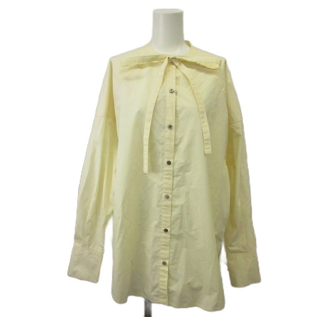 【中古】オーガ OHGA シャツ ブラウス トップス M オフホワイト 無地 ボウタイ 長袖 /KK ■GY62 レディース 【ベクトル 古着】 260519ブランドオーガ OHGA表記サイズM実寸サイズ肩幅：63cm　身幅：56cm　着丈...