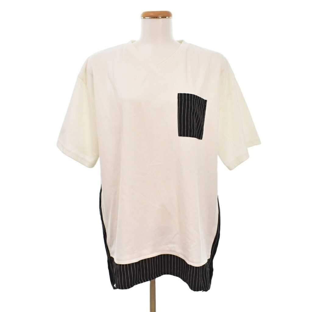 【中古】セマンティックデザイン SEMANTIC DESIGN Tシャツ 半袖 Vネック レイヤード L 白 ホワイト ■GY59 レディース 【ベクトル 古着】 260515ブランドセマンティックデザイン SEMANTIC DESIGN表...