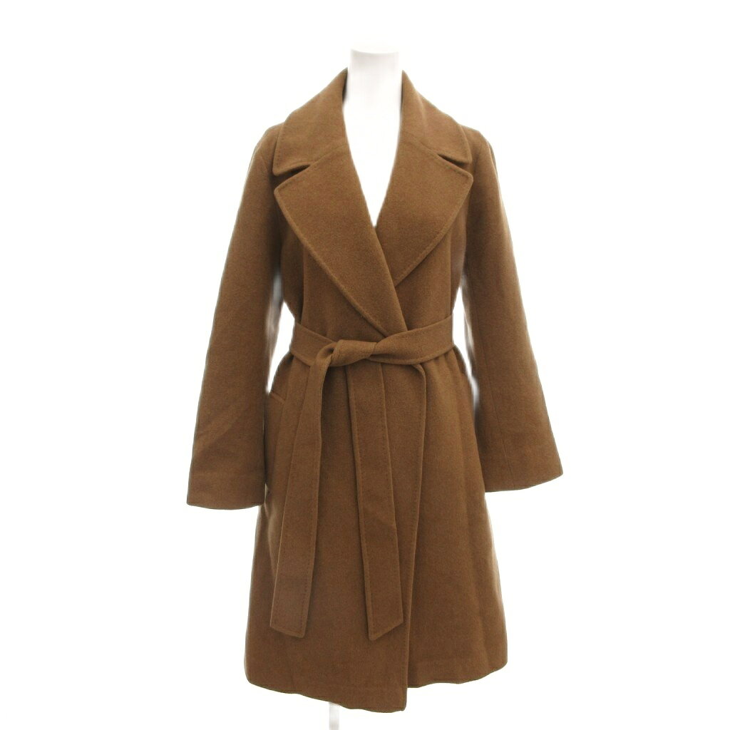 【中古】イネド INED 美品 18AW capsule rossa チェスターコート ハーフ丈 ベルト ウール 7 ベージュ /MX レディース 【ベクトル 古着】 260604ブランドイネド INED表記サイズ7実寸サイズ肩幅：42cm...