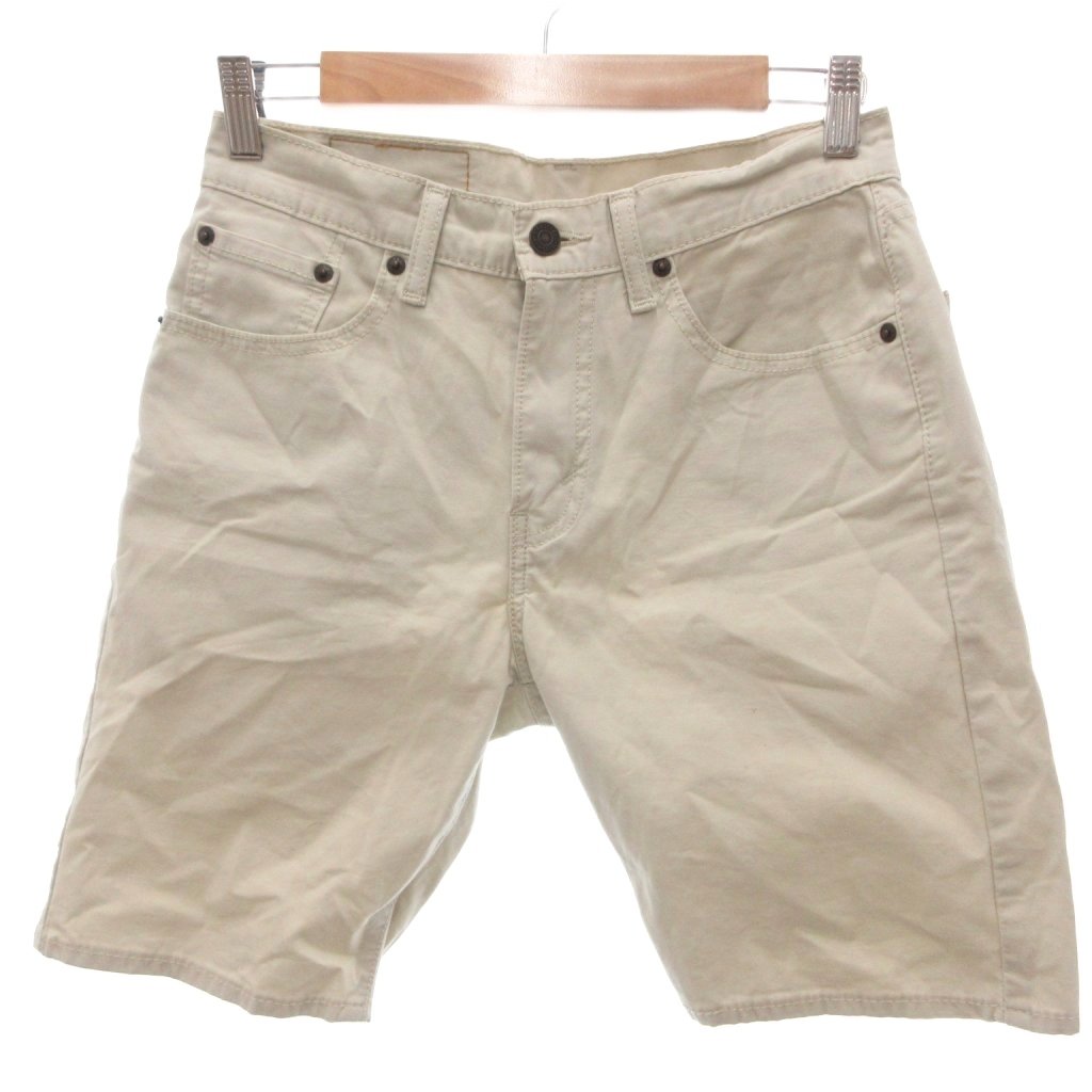【中古】リーバイス Levi's ショートパンツ 短パン W28 アイボリー ジップフライ ベルトループ /YF ■ECB005 メンズ 【ベクトル 古着】 260529ブランドリーバイス Levi's表記サイズW28実寸サイズウエスト：7...
