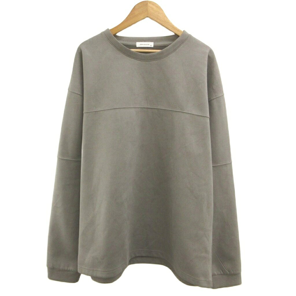 【中古】アーバンコレクション URBAN COLLECTION Tシャツ XL グレージュ 無地 ラウンドネック 長袖 /NP ■ECB005 メンズ 【ベクトル 古着】 260529表記サイズXL実寸サイズ肩幅：58cm　身幅：57cm　...