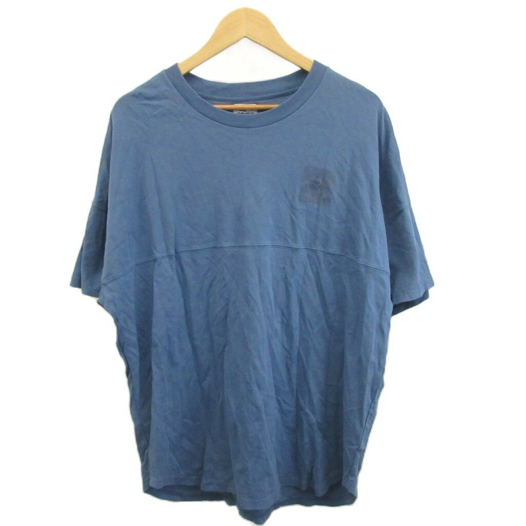 【中古】キャンプセブン CAMP7 Tシャツ M 青 ブルー 半袖 ラウンドネック 切り替えデザイン /KK ■ECB005 メンズ 【ベクトル 古着】 260528表記サイズM実寸サイズ肩幅：70cm　身幅：62cm　着丈：72cm　袖丈...
