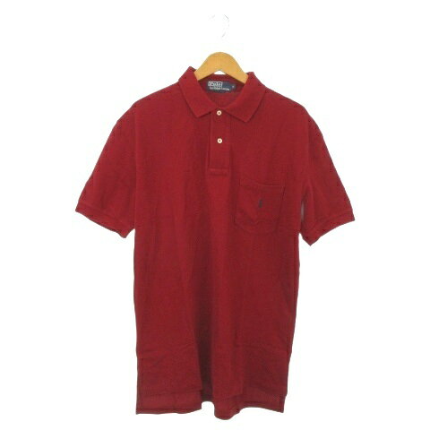 【中古】ポロ バイ ラルフローレン Polo by Ralph Lauren ポロシャツ M 赤 レッド 無地 半袖 ポケット付き /AO15 ■ECC004 メンズ 【ベクトル 古着】 260612ブランドポロ バイ ラルフローレン Po...