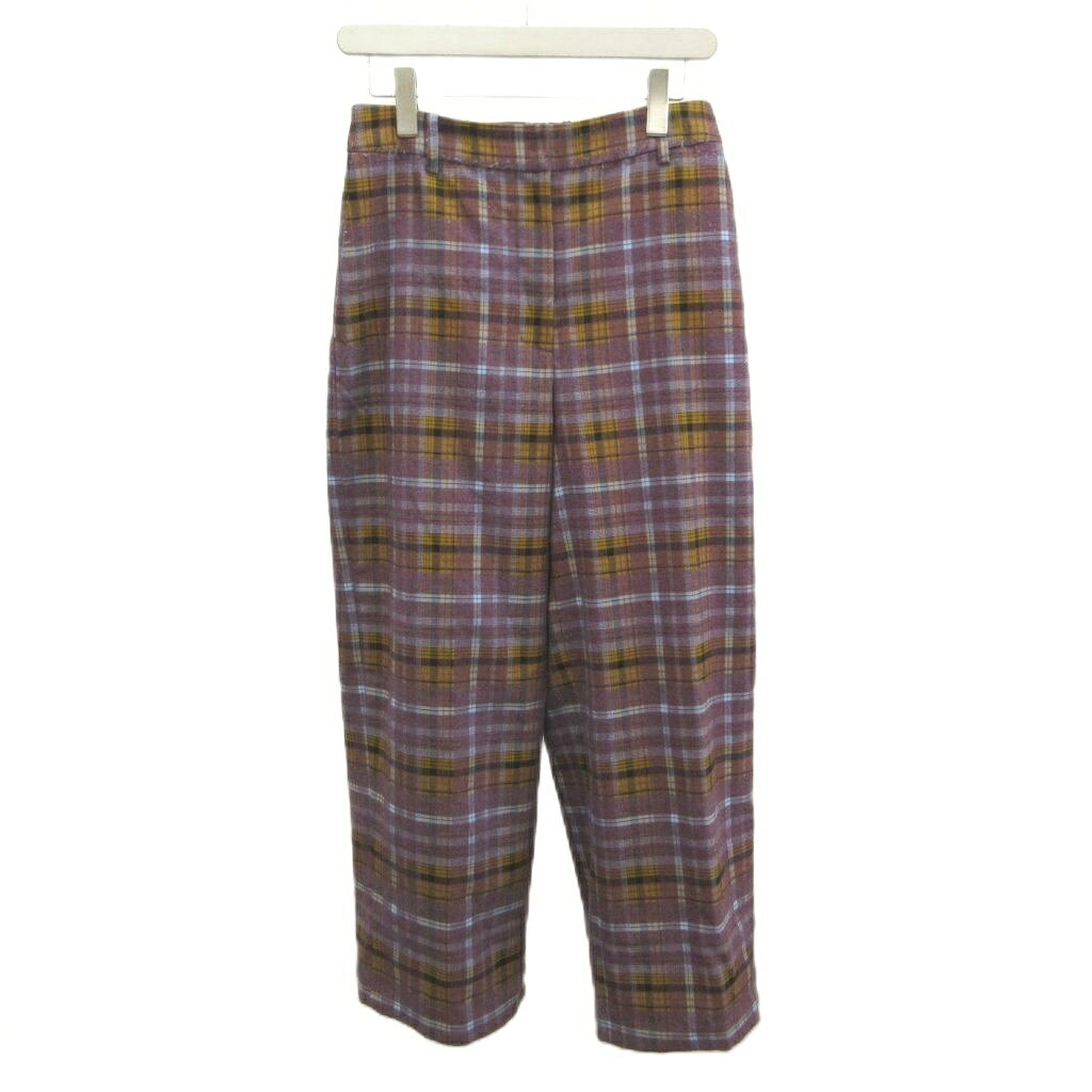 【中古】アーバンリサーチ サニーレーベル URBAN RESEARCH Sonny Label パンツ Free マルチカラー チェック柄 セミワイドシルエット フルレングス /NP ■ECA006 レディース 【ベクトル 古着】 2606...
